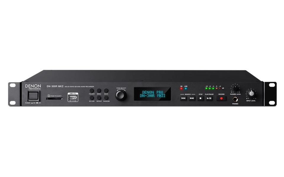 Denon Solid-State SD/USB Audio Recorder DN-300RMKII - Tonezone