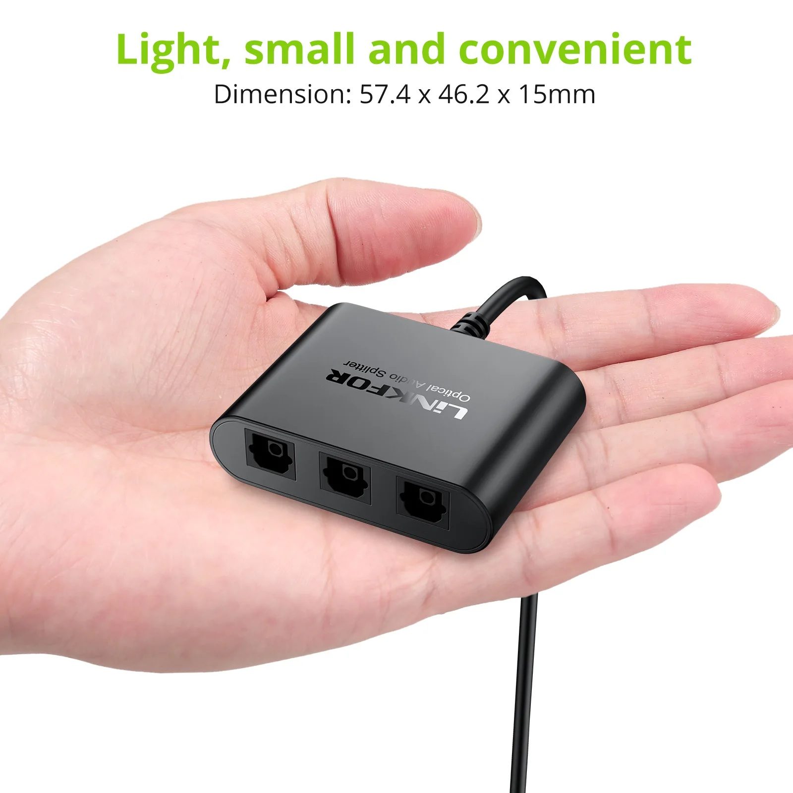 Toslink Optical 3 way Splitter Cable - Tonezone