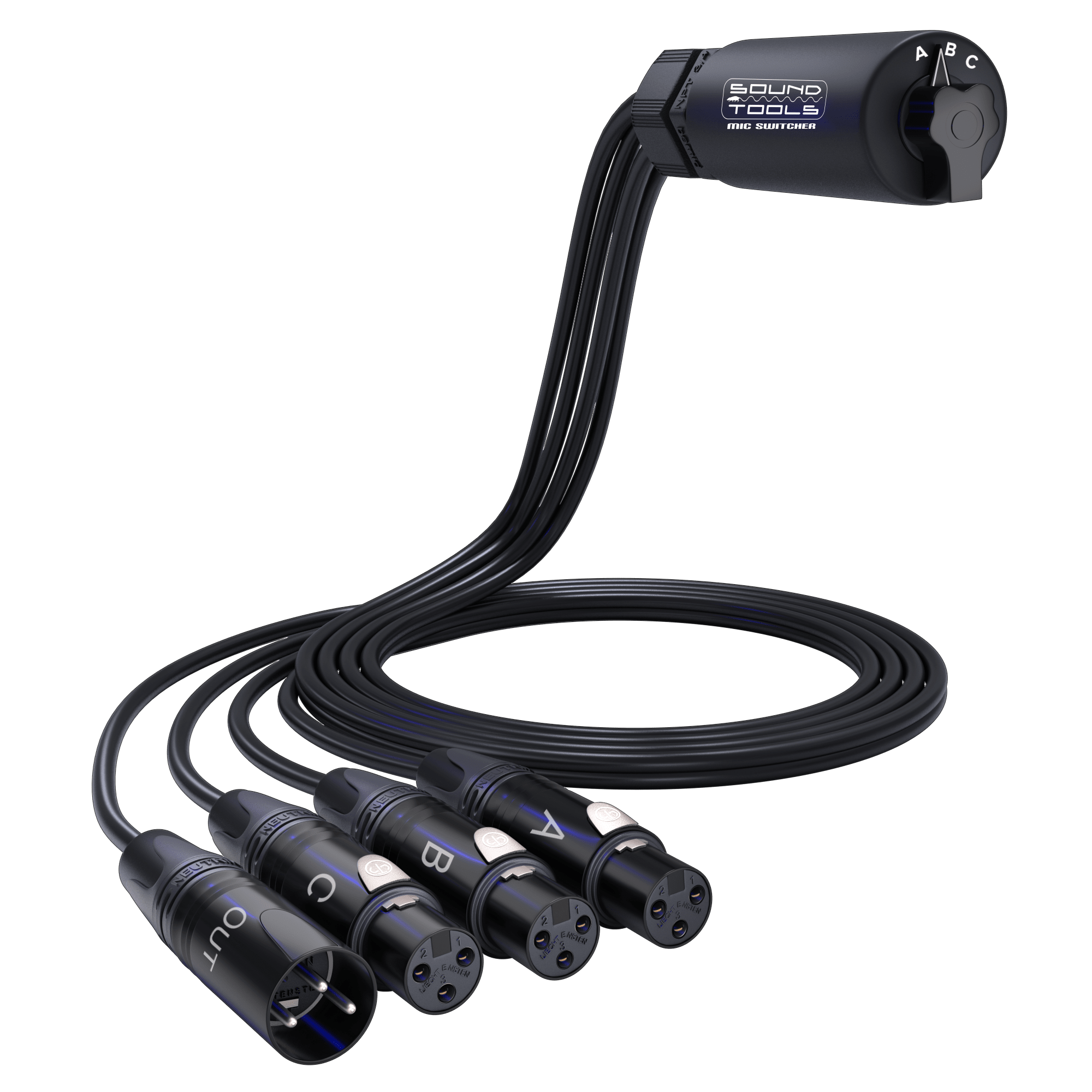 Sound Tools Mic Switcher 3 In 1 Out – Microphone Selection Switch ...